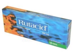 Rutacid 500 mg, 20 žvečljivih tablet - Lekarna Komenda